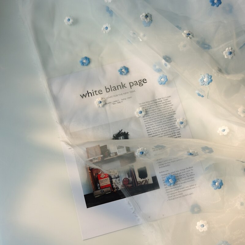 INS Style Embroidered Net Gauze Cloth Transparent ... – Vicedeal