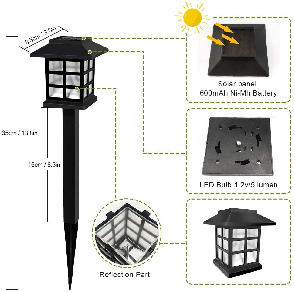 Solar IP68 Gazon Lampen Pathway Verlichting Outdoo... – Grandado