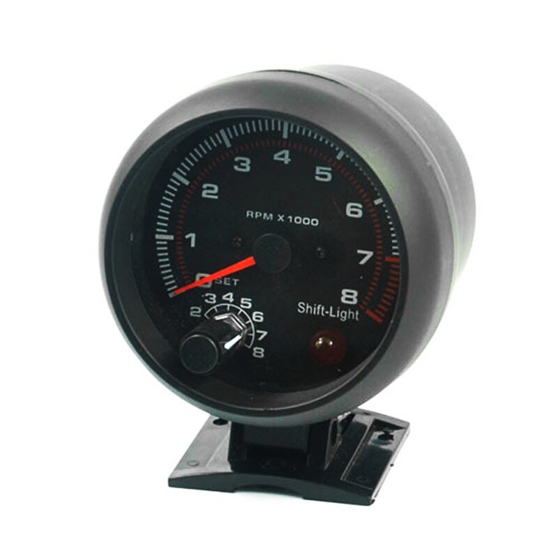 Universal 8000RPM Black Auto Tachoscope Gauge Revo... – Vicedeal