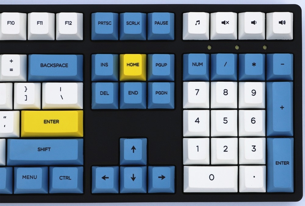 Blue sky and white cloud keycap 108/155 keys PBT C... – Grandado