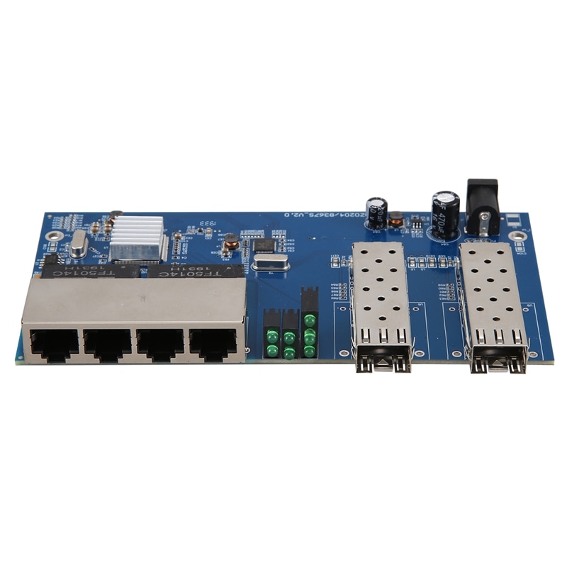 10/100/1000M 4 RJ45 UTP y 2 SFP puerto de fibra óp... – Grandado