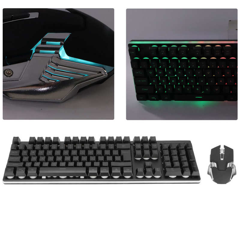 Rgb Keyboard Mouse Combo Led Backlit Rechargeable Grandado