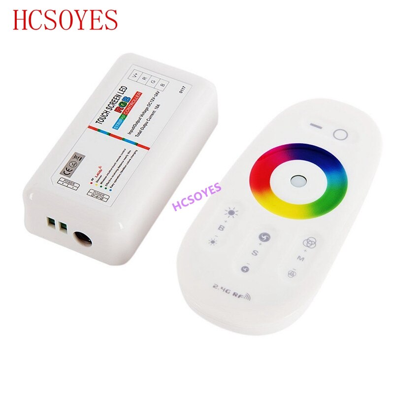 Berøringsskærm led rgb rgbw controller 2.4g trådlø... – Vicedeal