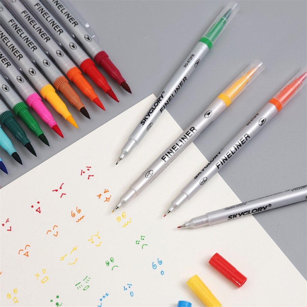 24 Colors Pen Children's Drawing Child Markers Man... – Grandado