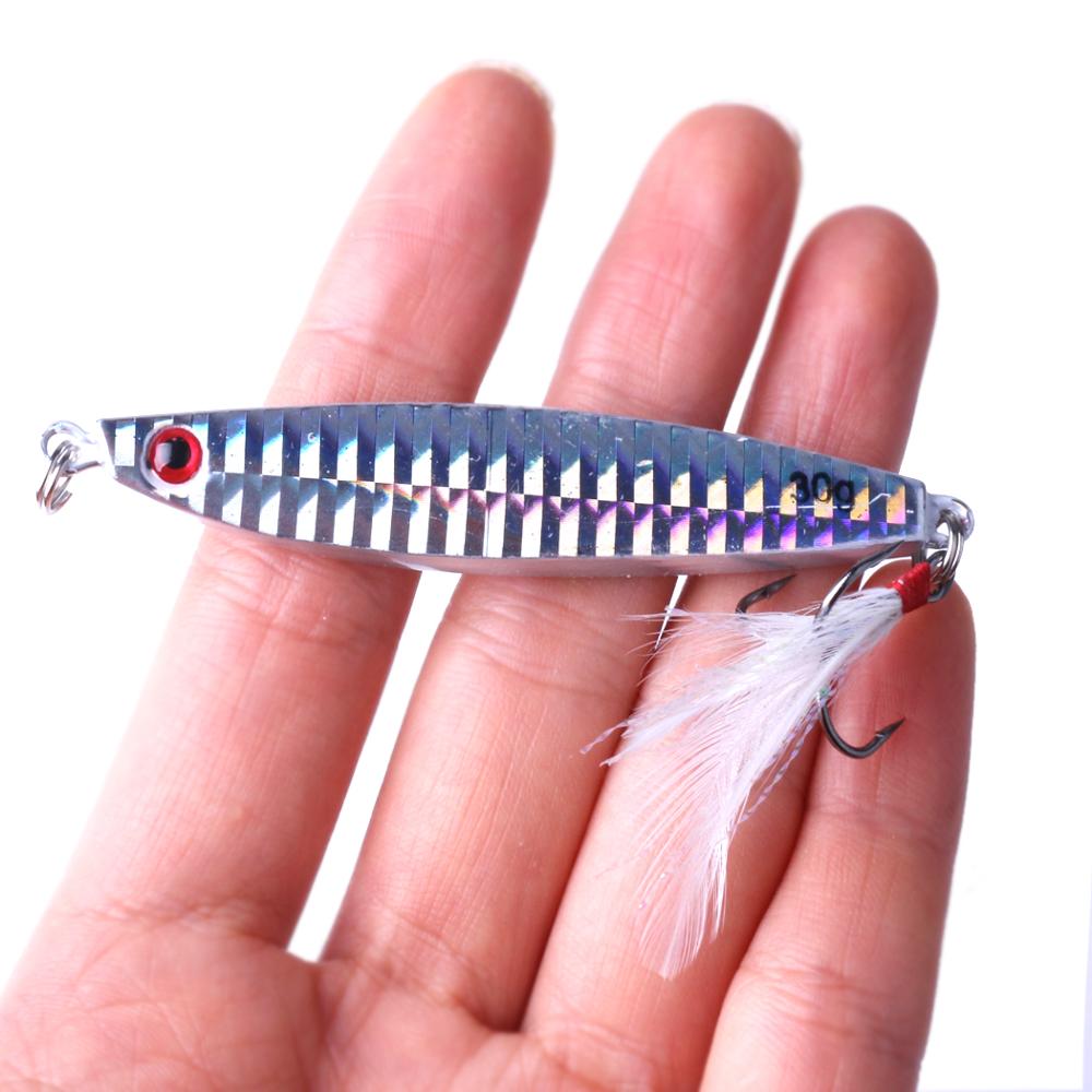 30g Lead Jigs Saltwater Jigging Fishing Lure with ... – Vicedeal