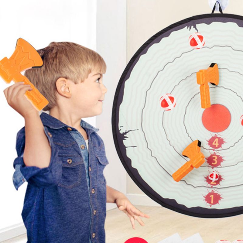 Foldable Kids Game Dart Board with 2 Sticky Balls ... – Grandado