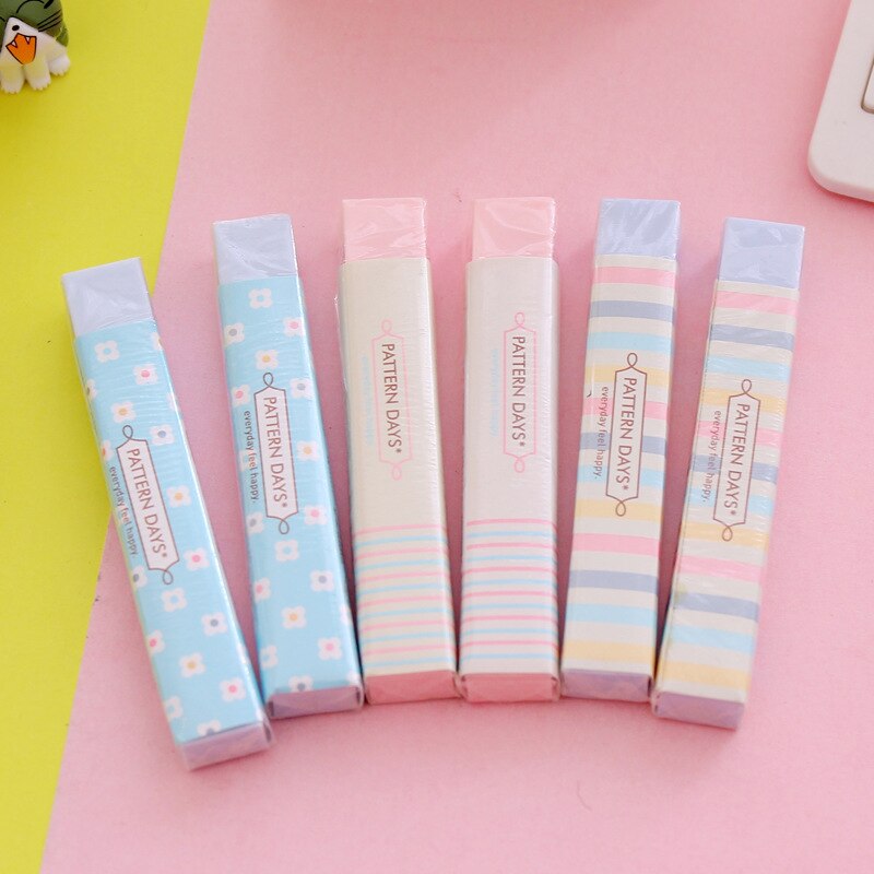1 Pcs Rainbow Color Simple Long Strip Pencil Erase... – Grandado