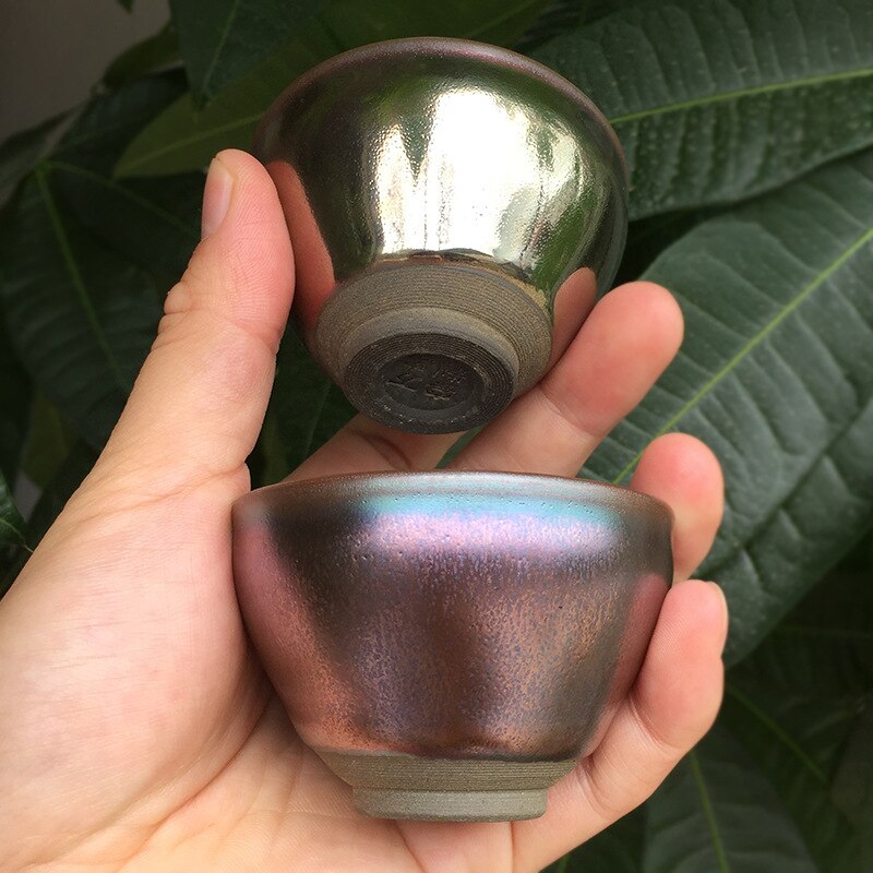 Jianzhan Color Gold Purple Marigold One-sip Cup Ra... – Grandado