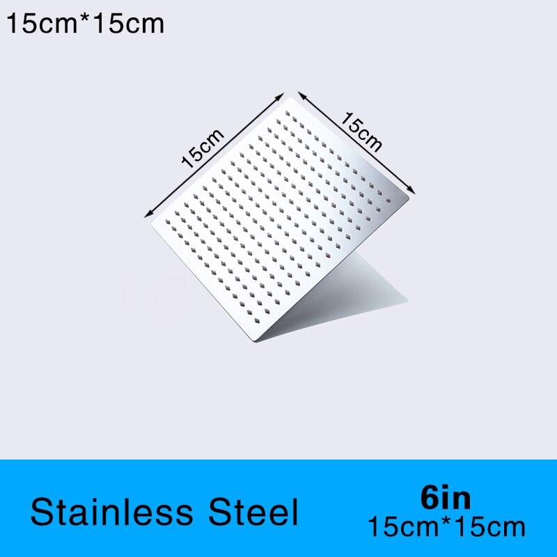 16/12/10/8/6 Inch Square Polished Chrome Stainless... – Vicedeal
