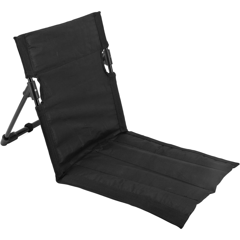 Portable Beach Mat Lounge Folding Chair with Back ... – Grandado
