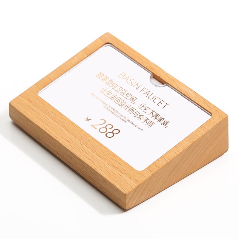 7x10cm Name Card Display Block Wood Table Sign Pri... – Grandado