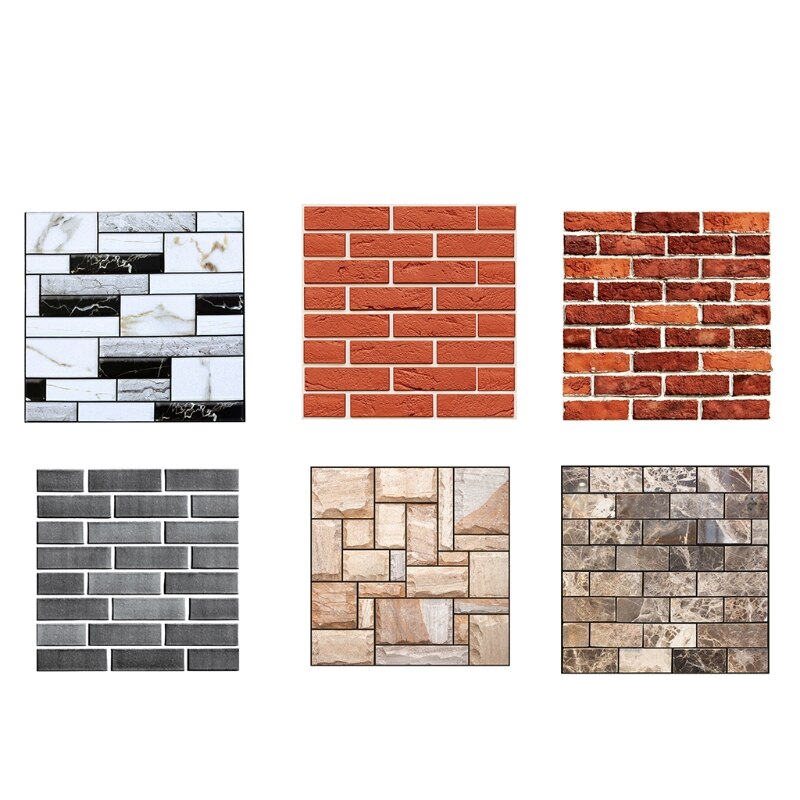 3D Wall Brick Sticker Waterproof Stone Art Wallpap... – Grandado