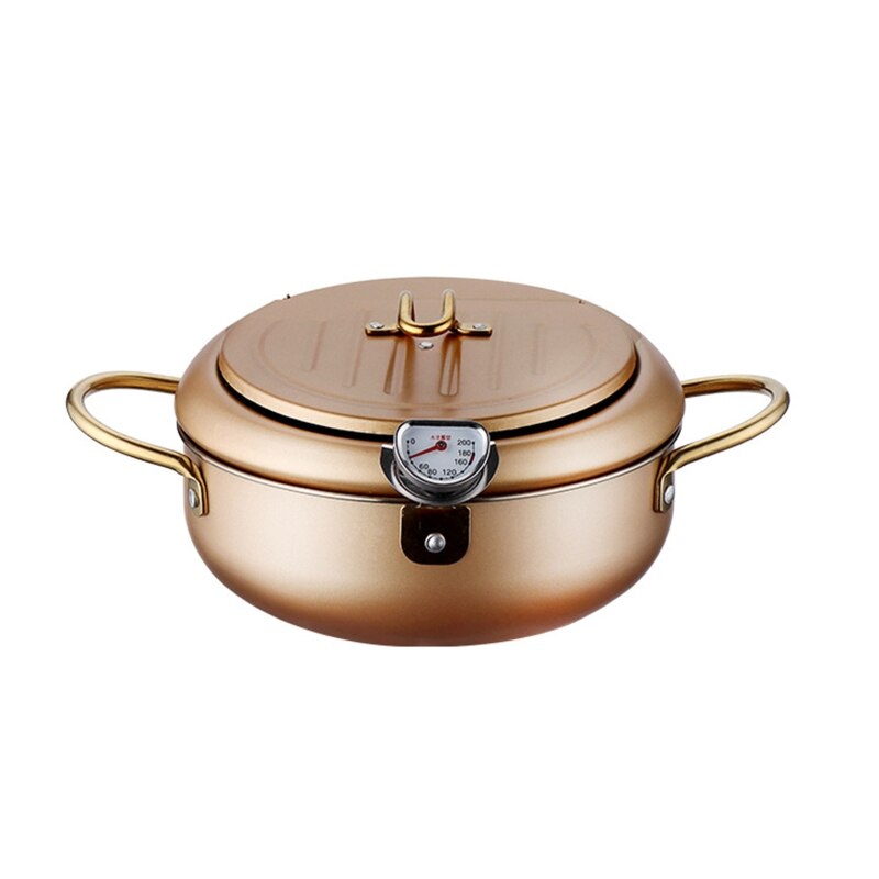 20CM 24CM Japanese Tempura Deep Fryer Pots with Th... – Grandado