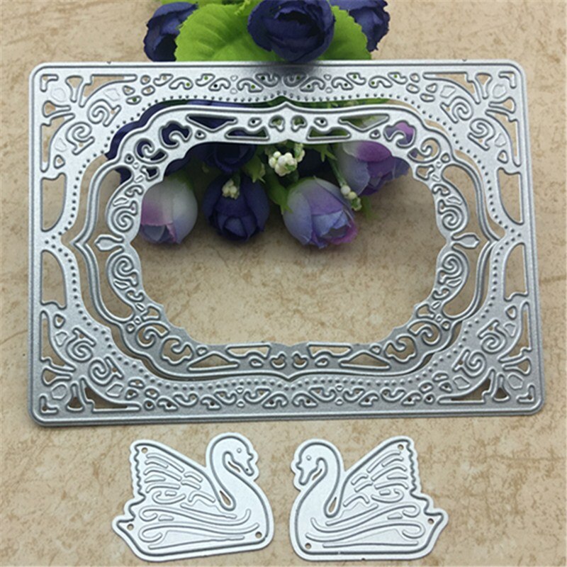 1 Set Swan Cutting Dies Metal Frame Stencil for Wa... – Vicedeal