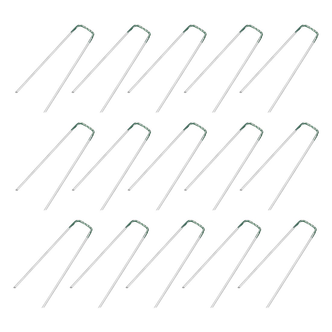 uxcell 15pcs 3mm 4mm Rod Dia U-Shaped Garden Stapl... – Grandado