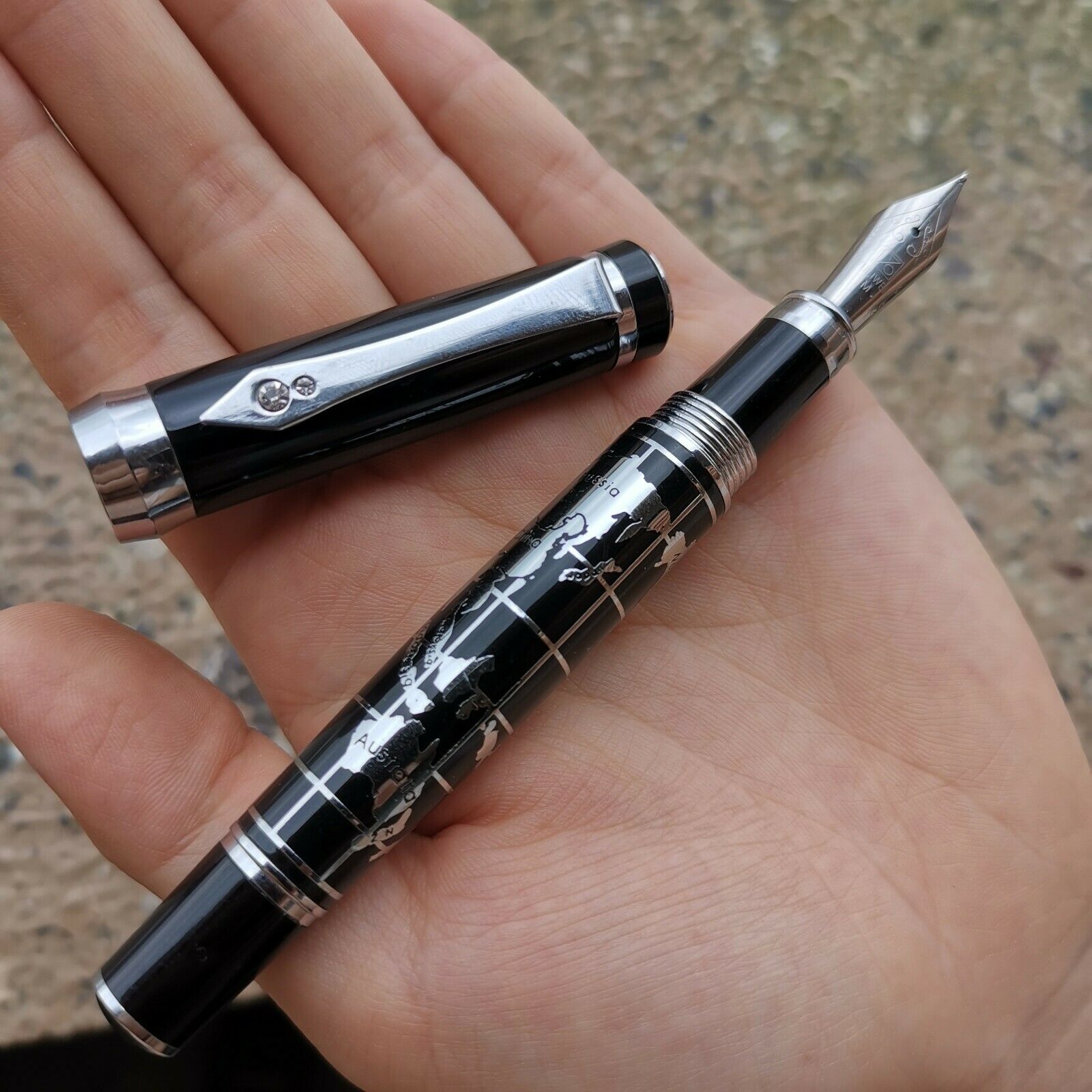 Fuliwen Welt Mape Brunnen Stift Tinte Stift Metall... – Vicedeal