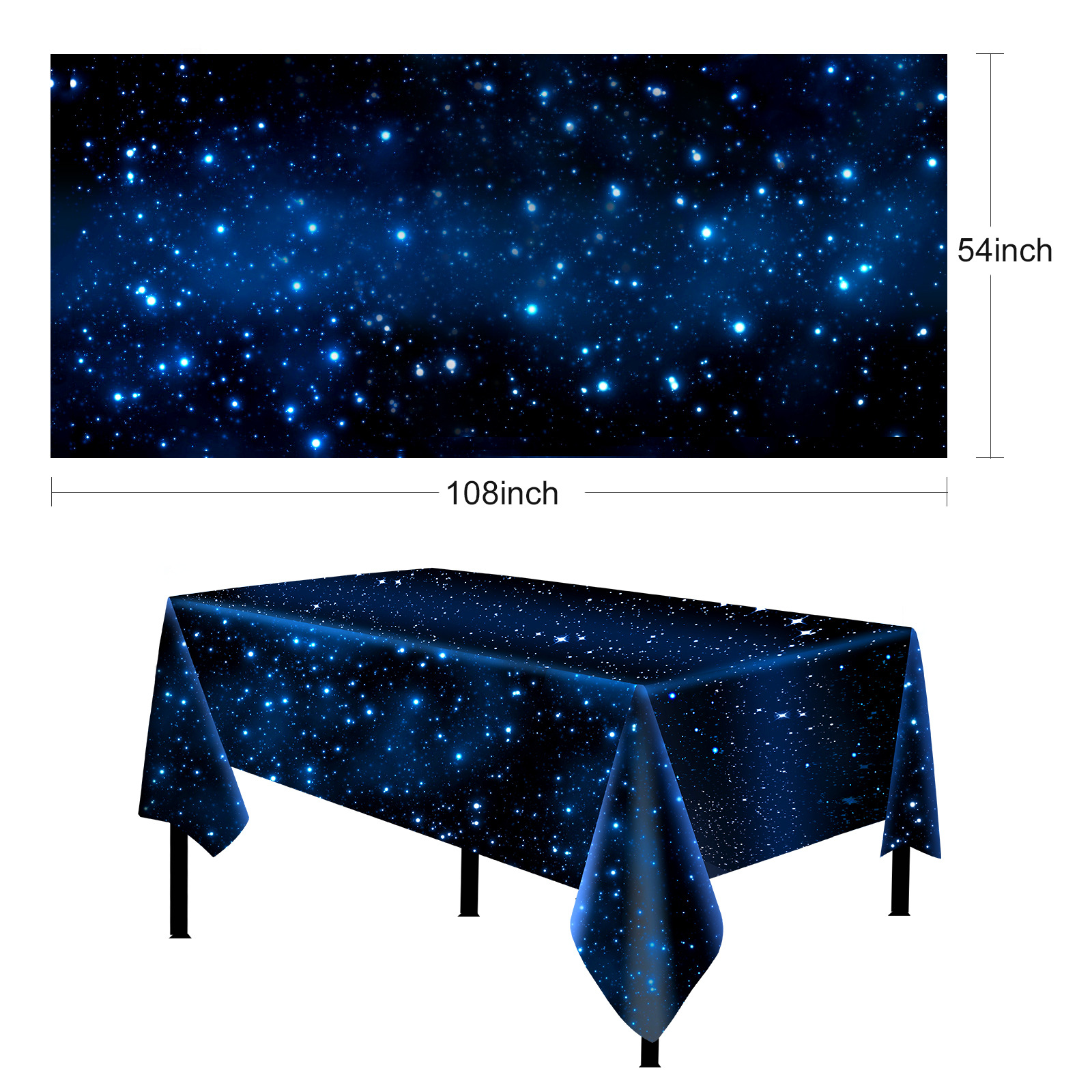 1pcs Space Tablecloth Starry Night Tablecloth Deco... – Grandado