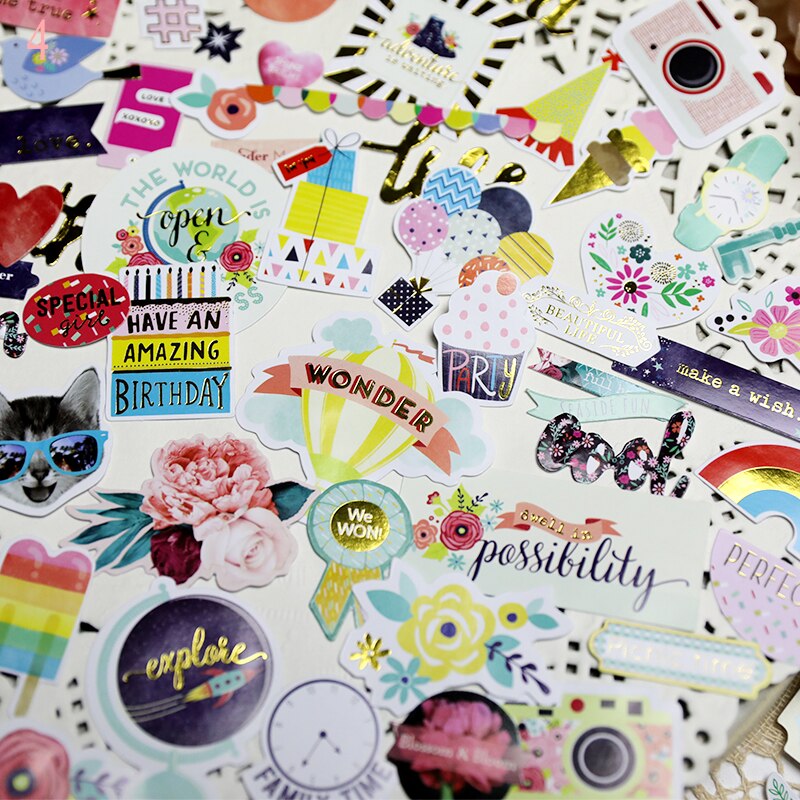 97pcs Make A Wish Paper Cardstock Die Cut Stickers... – Grandado