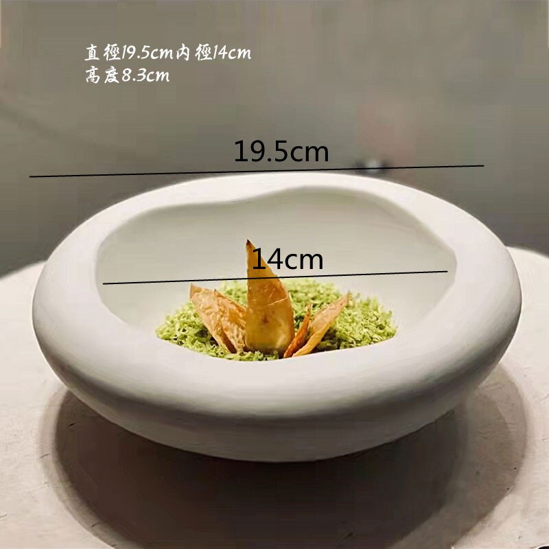 Hotel Restaurant Tableware Double Layer Ceramic Pl... – Vicedeal