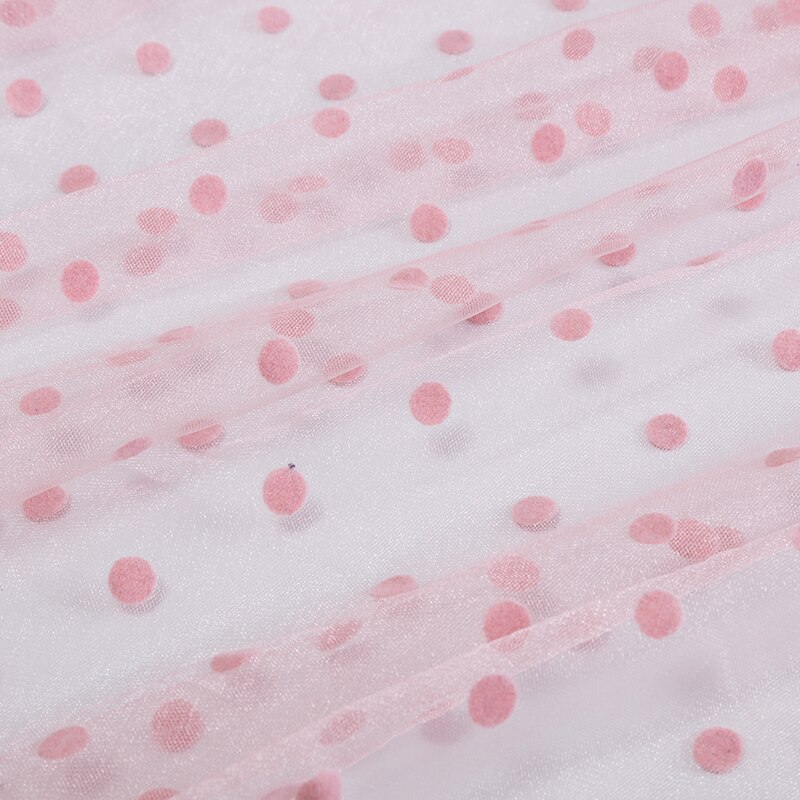 Flocking Dot Point Mesh Fabric For Sewing Wedding ... – Grandado