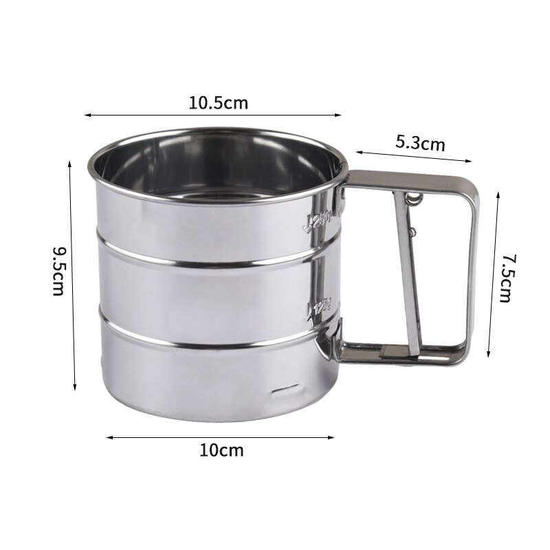 Draagbare Taart Netto Zeef Meel Zeef Filter Zeef H... – Grandado