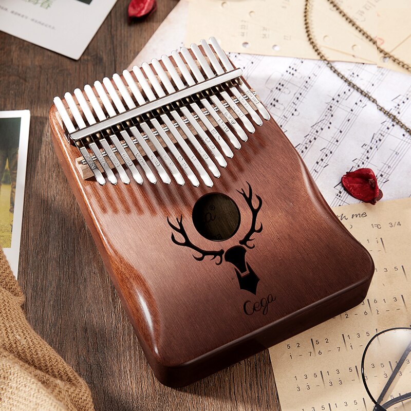 bylakalimba 17 key Thumb Piano Mahogany Wooden mbi... – Grandado