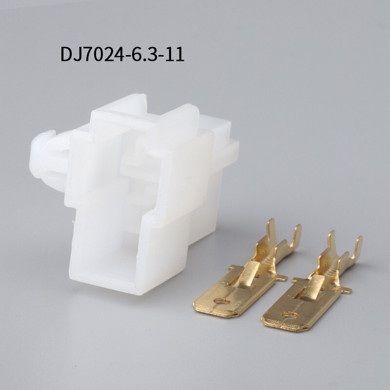 100Sets 2 Pin 6.3Mm Serie Connector Automotive Plu... – Grandado