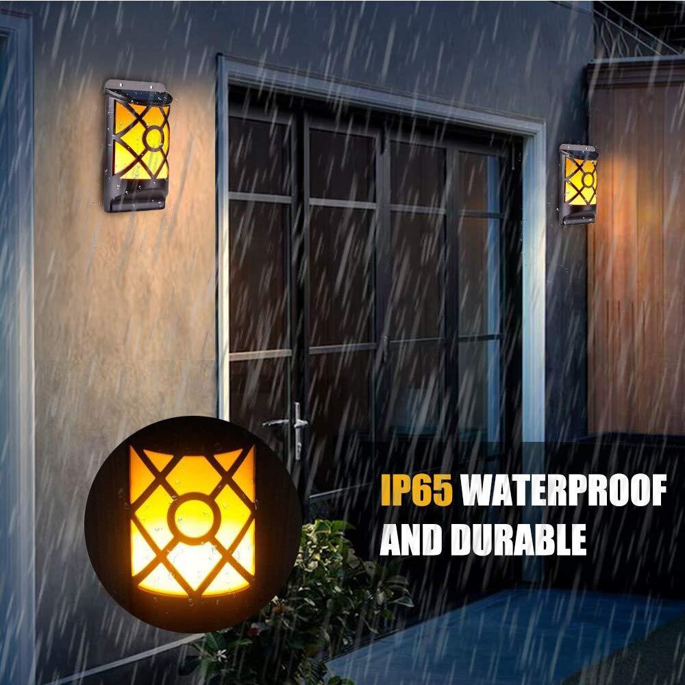 96LED Flickering Solar Flame Verlichting Outdoor W... – Grandado