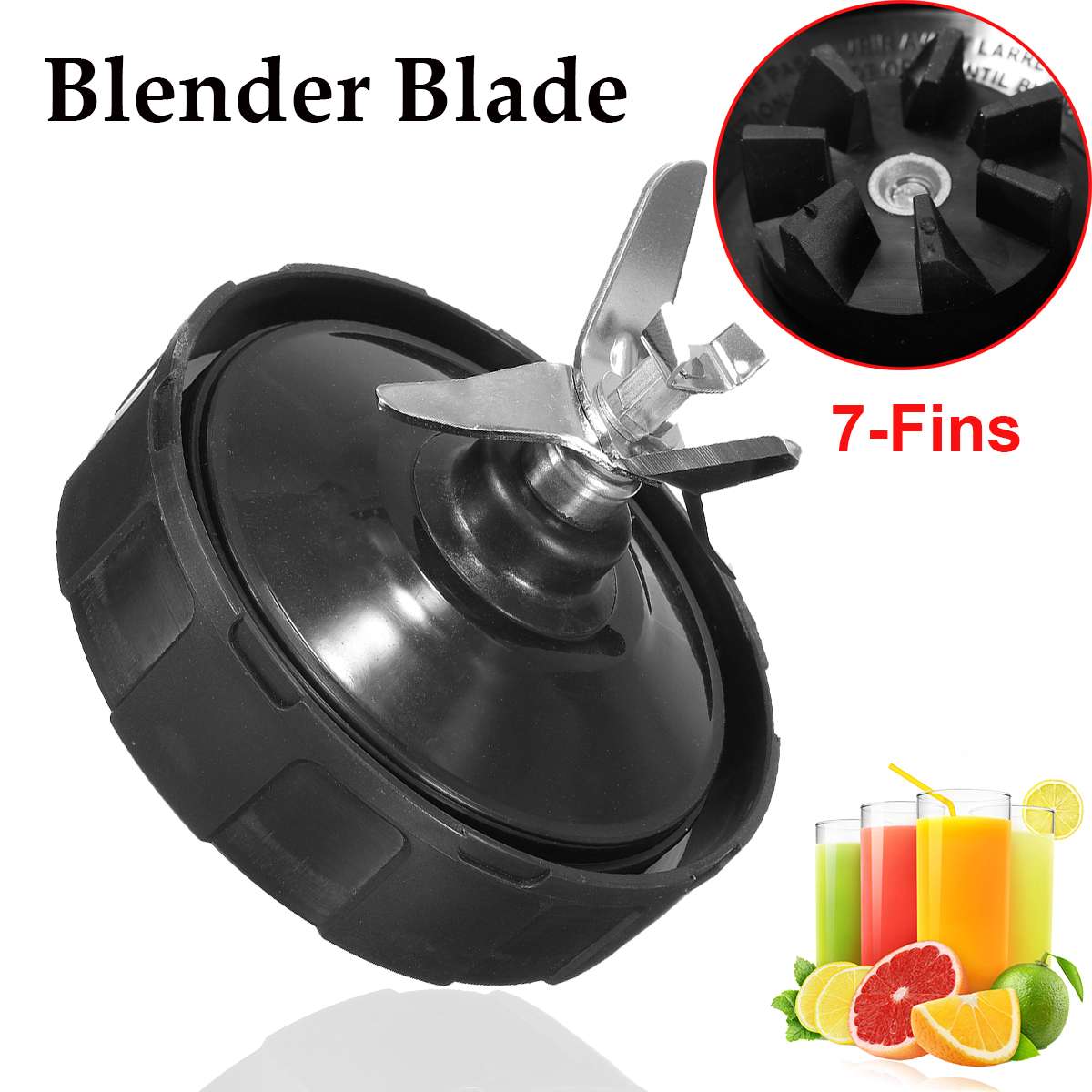 Stainless Steel Silver Blenders Parts 7 Fins Blade... – Grandado