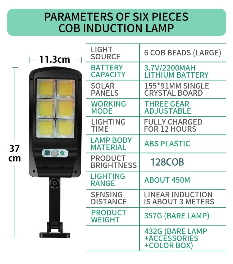 OutIdoor Solar LED Street Light IP65 Waterproof Wa... – Grandado