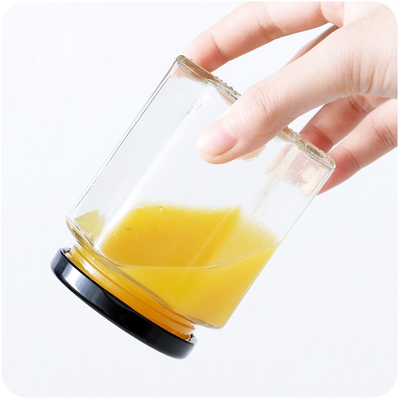 Kitchen glass covered food jam bottles B765 storag... – Grandado
