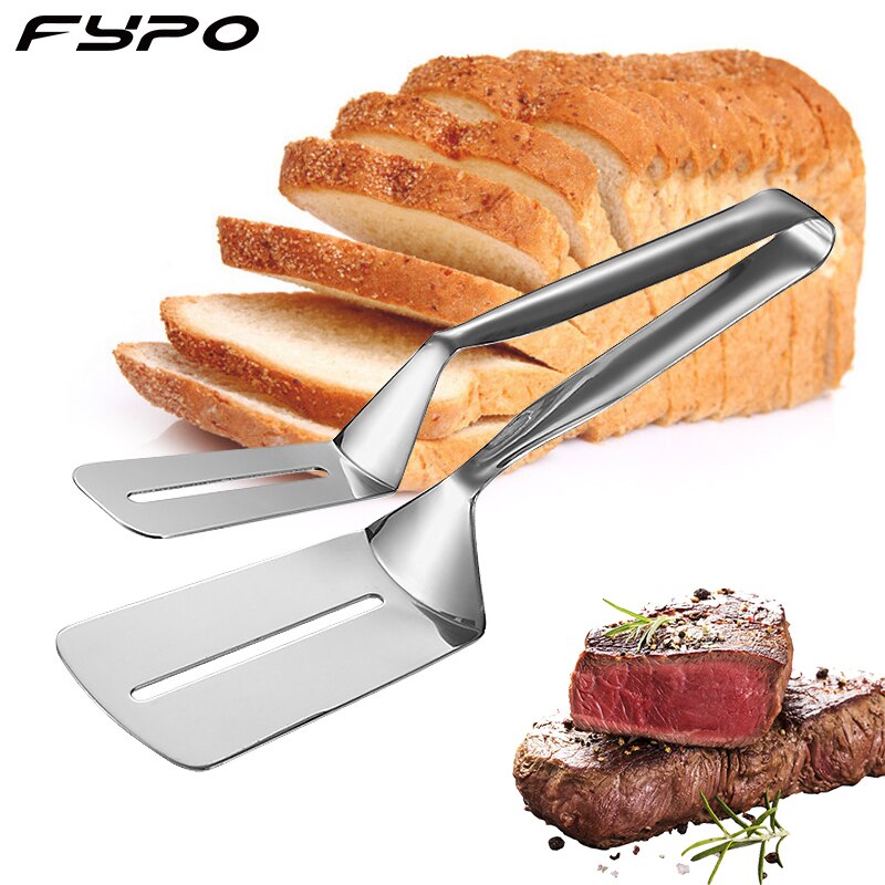 Stainless Steel Beef Steak Clamp BBQ Tongs Food Cl... – Vicedeal