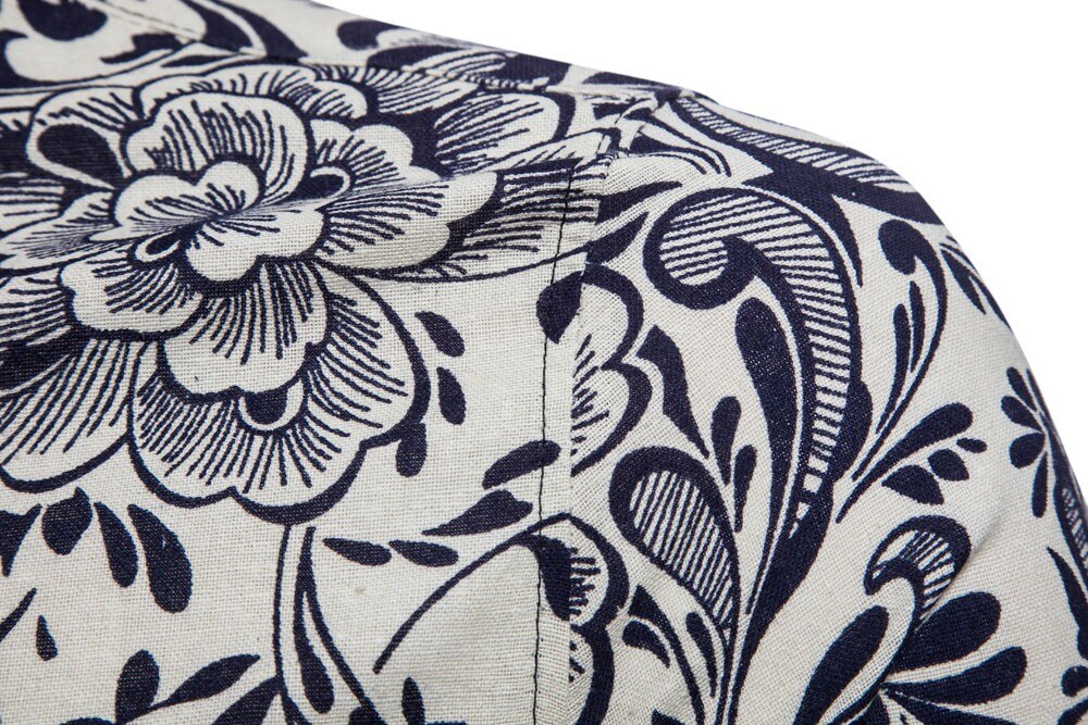 Kancoold Shirt Mannen Zomer Bloemen Gedrukt Korte ... – Grandado