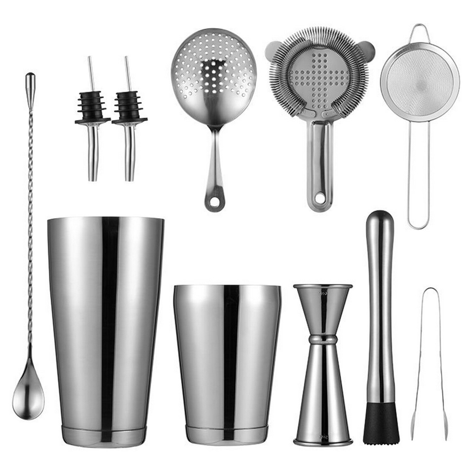 11Pcs Barman Gereedschap Set Boston Cocktail Shake... – Grandado