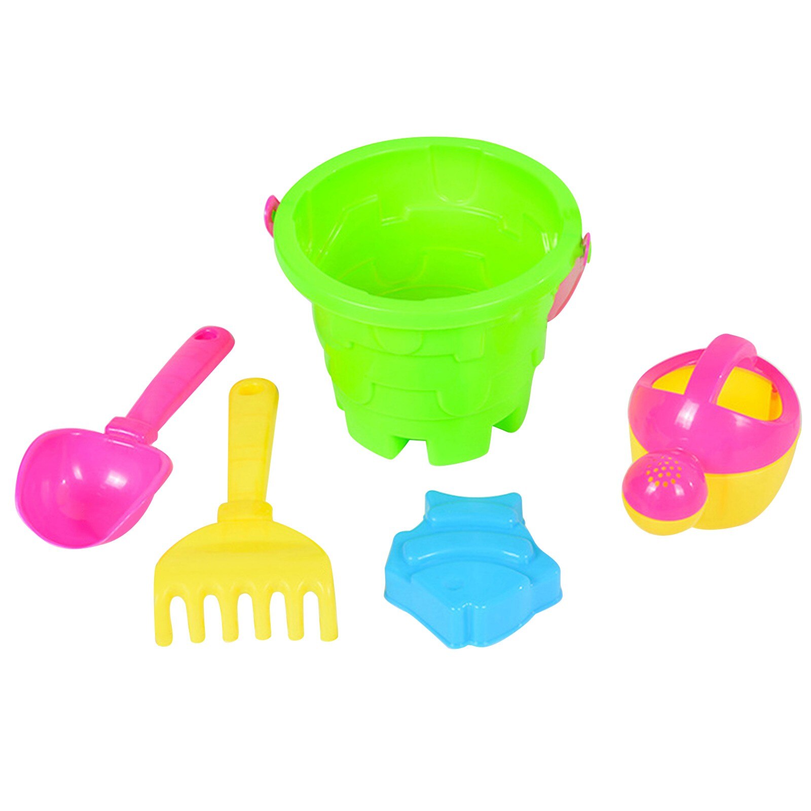 5 Piece Beach Toy Sand Set Beach Tools Set Sand Pl... – Grandado