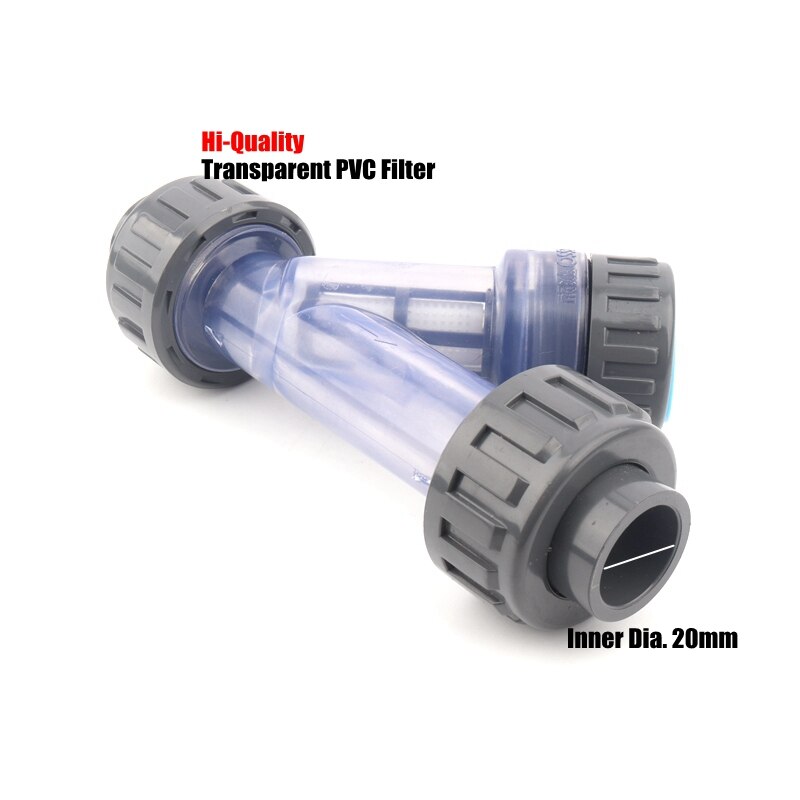20mm Y-Type Transparent PVC Filter Visible Aquariu... – Vicedeal