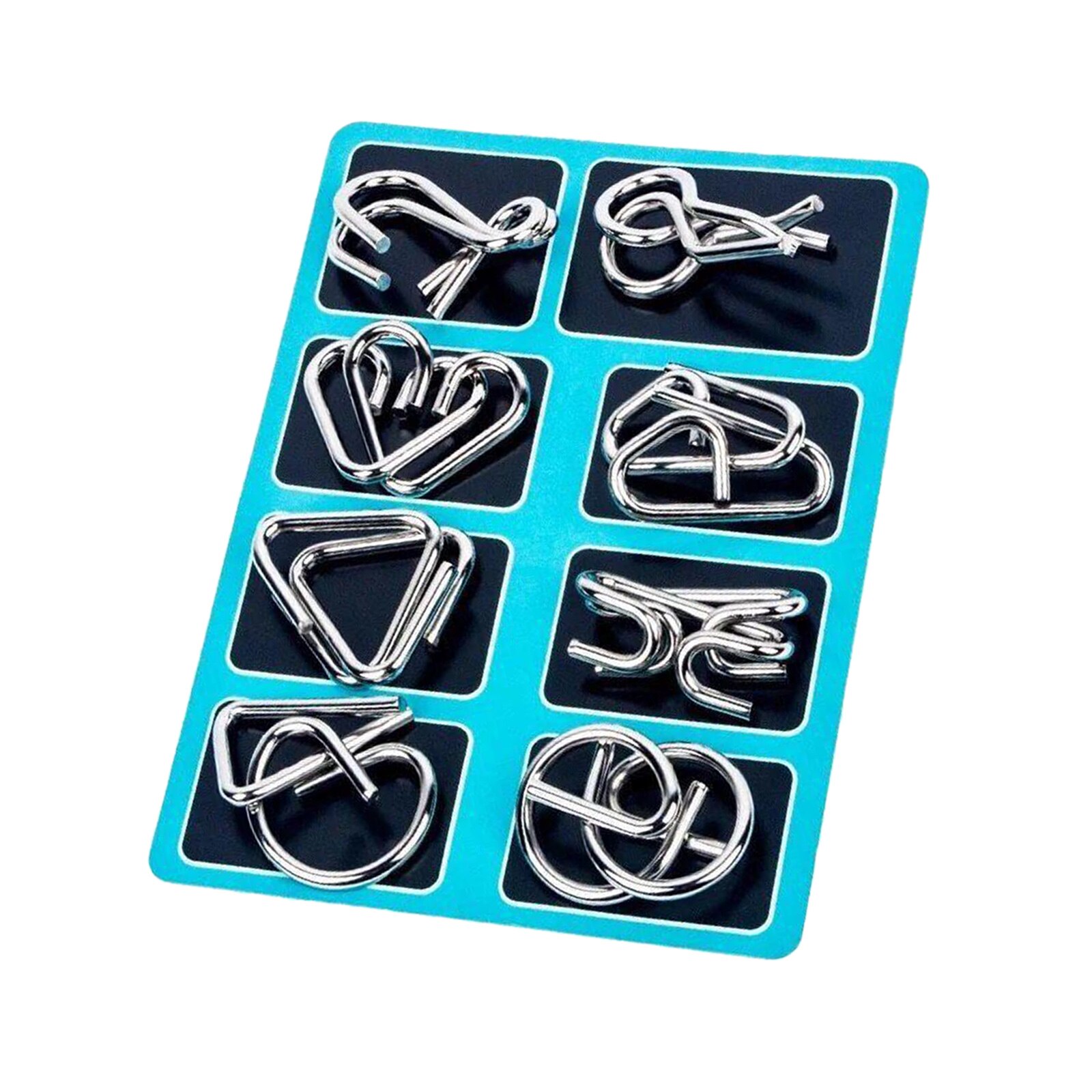 Metal Wire Puzzles Brain Teaser Game Challenge Dis... – Grandado