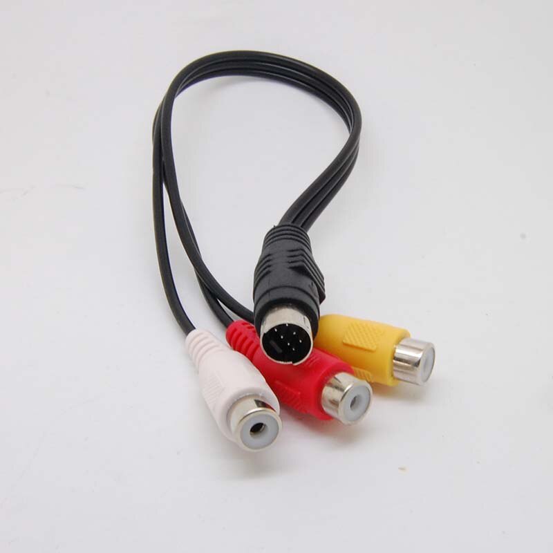 10Pcs 7 Pin S-Video Male Naar 3 Rca Female Video A... – Vicedeal
