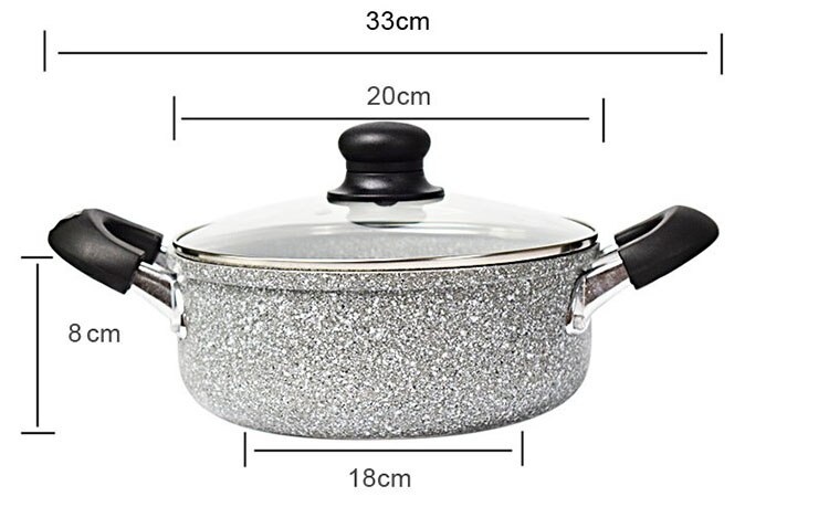 20-28cm dybgrill stegepande med låg non-stick belæ... – Grandado
