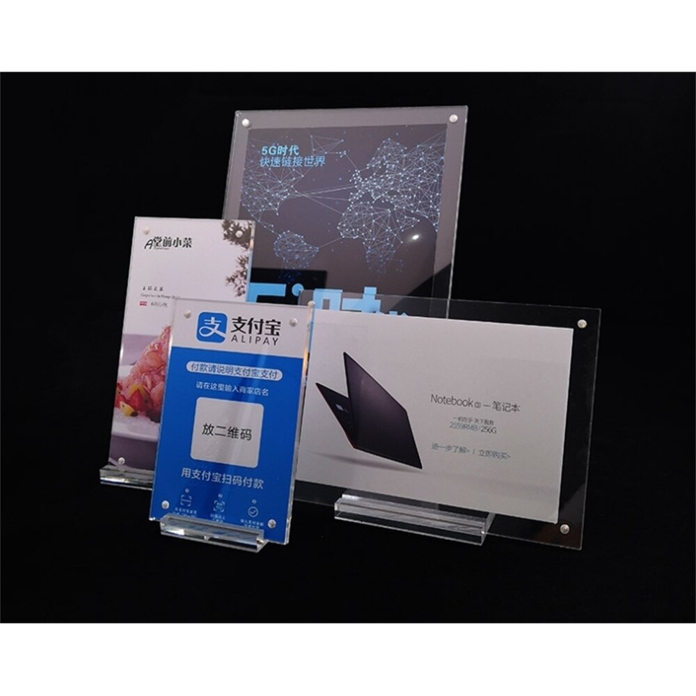 1x Acrylic Plexiglass Table Card Display Stand Pho... – Vicedeal