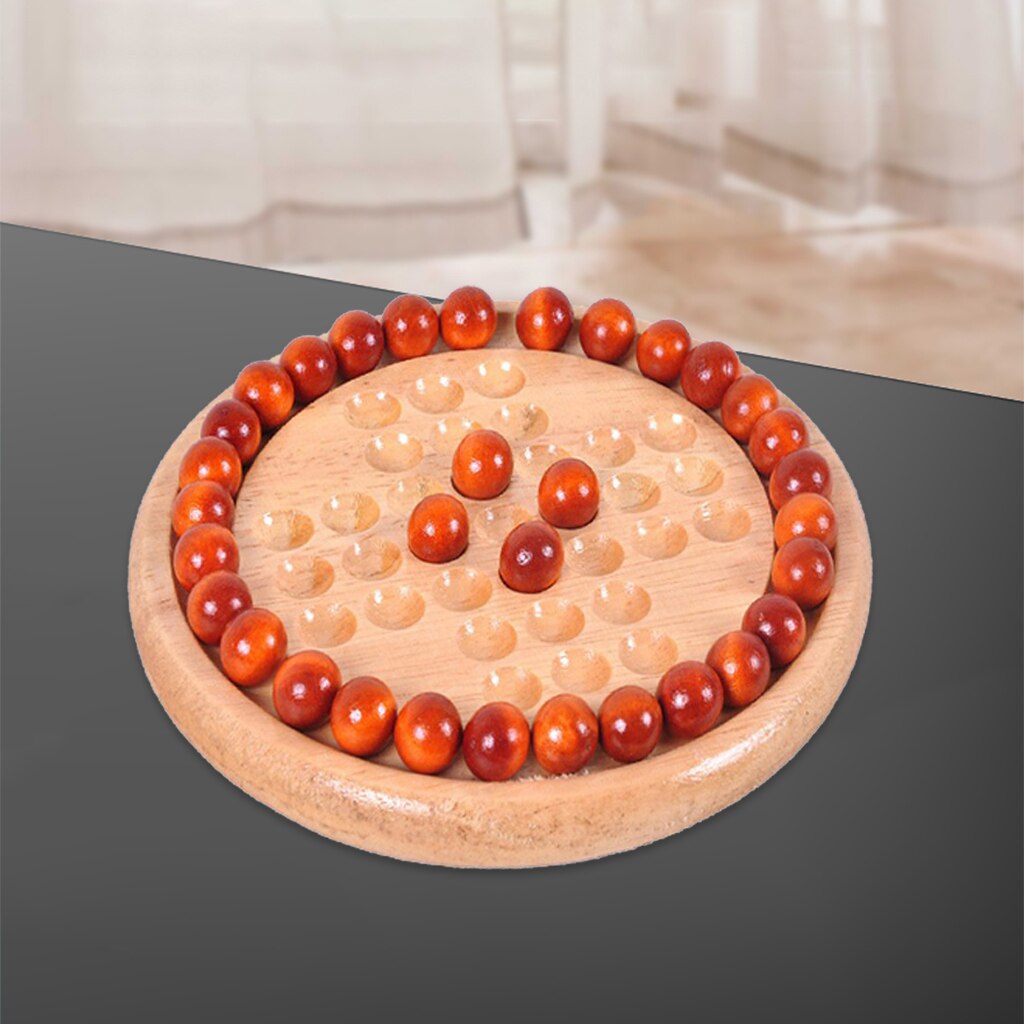 Handmade Wooden Solitaire Board Game Complete Set ... – Grandado