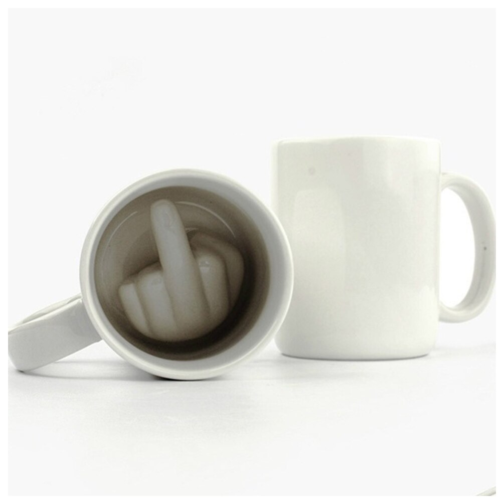 Inner Finger Cute Coffee Milk Ceramic Cup Novelty ... – Grandado