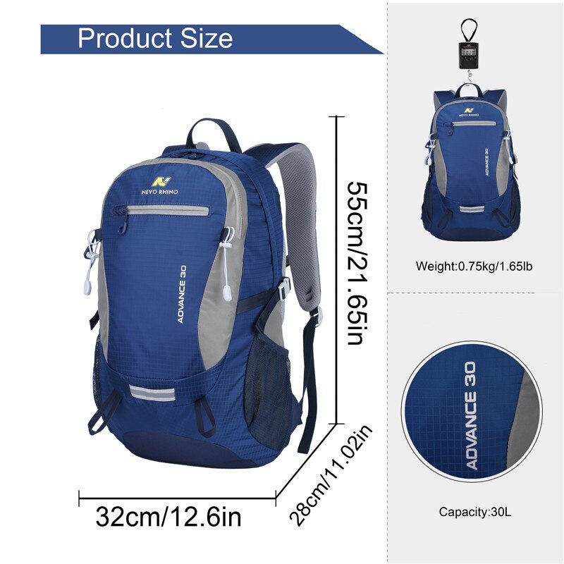 30L Men's Outdoor Backpack Climbing NEVO RHINO... – Vicedeal