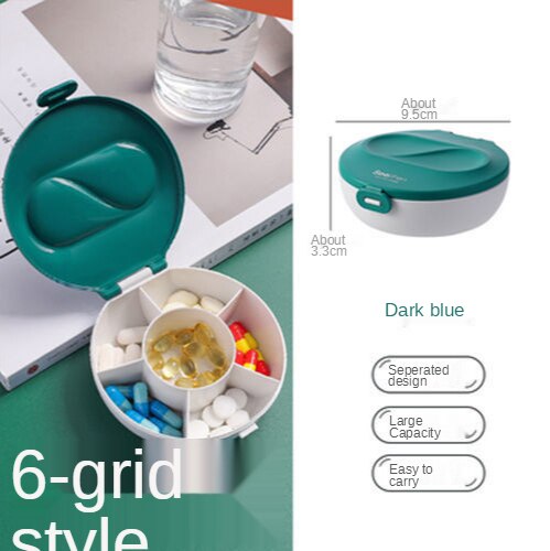 1PC 7 cells Travel Pillbox Splitter Pill Organizer... – Grandado