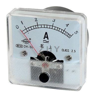 AC/DC 0-5A Fine Tuning Dial Panel Ampere Meter Amp... – Grandado