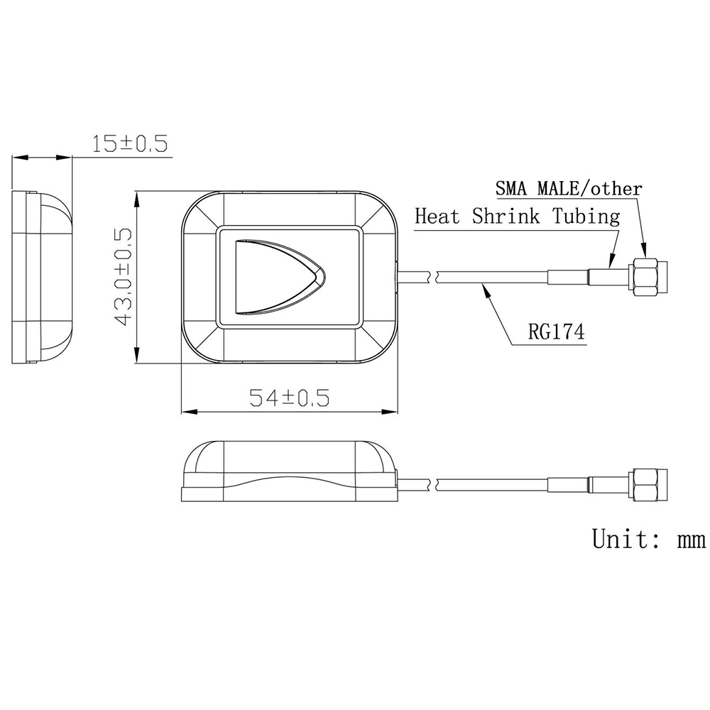 40dBi magnet gps active antenna,GPS L1 Antenna,Glo... – Vicedeal