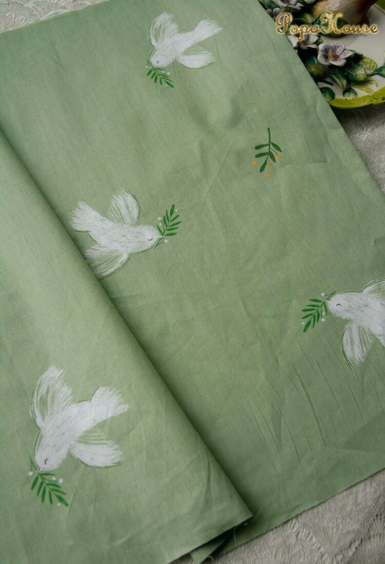 50Cm * 160Cm/Stuk, Olive Leaf Duif Puur Katoen Twi... – Vicedeal