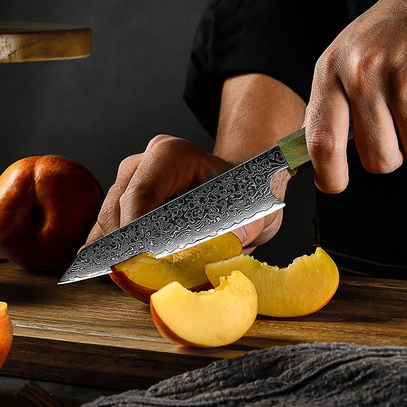 Grandsharp 6 Inch Damascsu Utility Knife VG10 Core... – Vicedeal