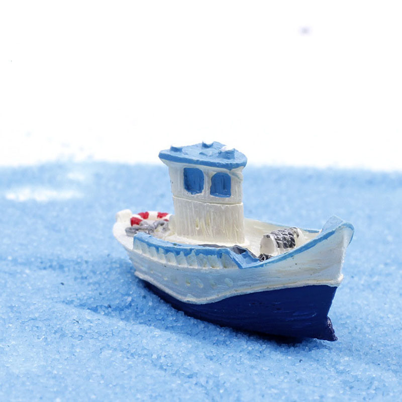 Yacht Ship Fishing Boat Miniature Fairy Garden Hom... – Vicedeal