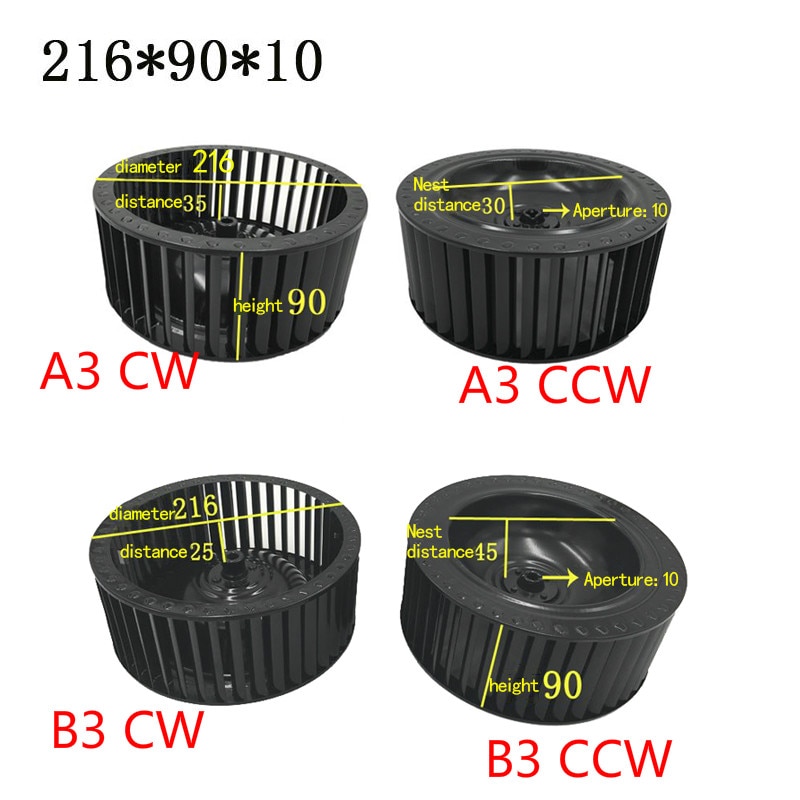 Centrifugal plastic wind wheel impeller fan blower... – Vicedeal